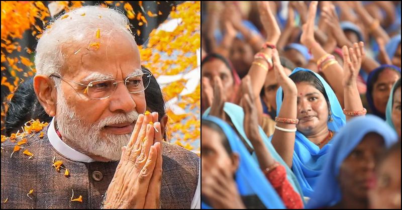 EVM મશીનમાં PM મોદીનો ફોટો ન દેખાતાં મહિલાએ મતદાન મથક માથે લીધું ...